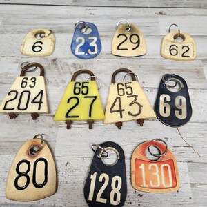 Vintage Cow Tag / Cattle Tag / Rustic Livestock Marker / Large ...