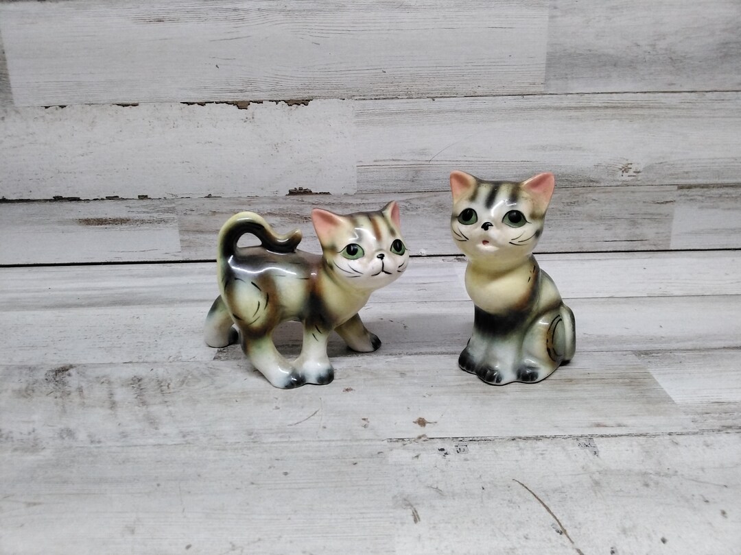 Vintage Japan Kitten Figurines / 1950s Japan Cats / Japan Cats / Japan ...