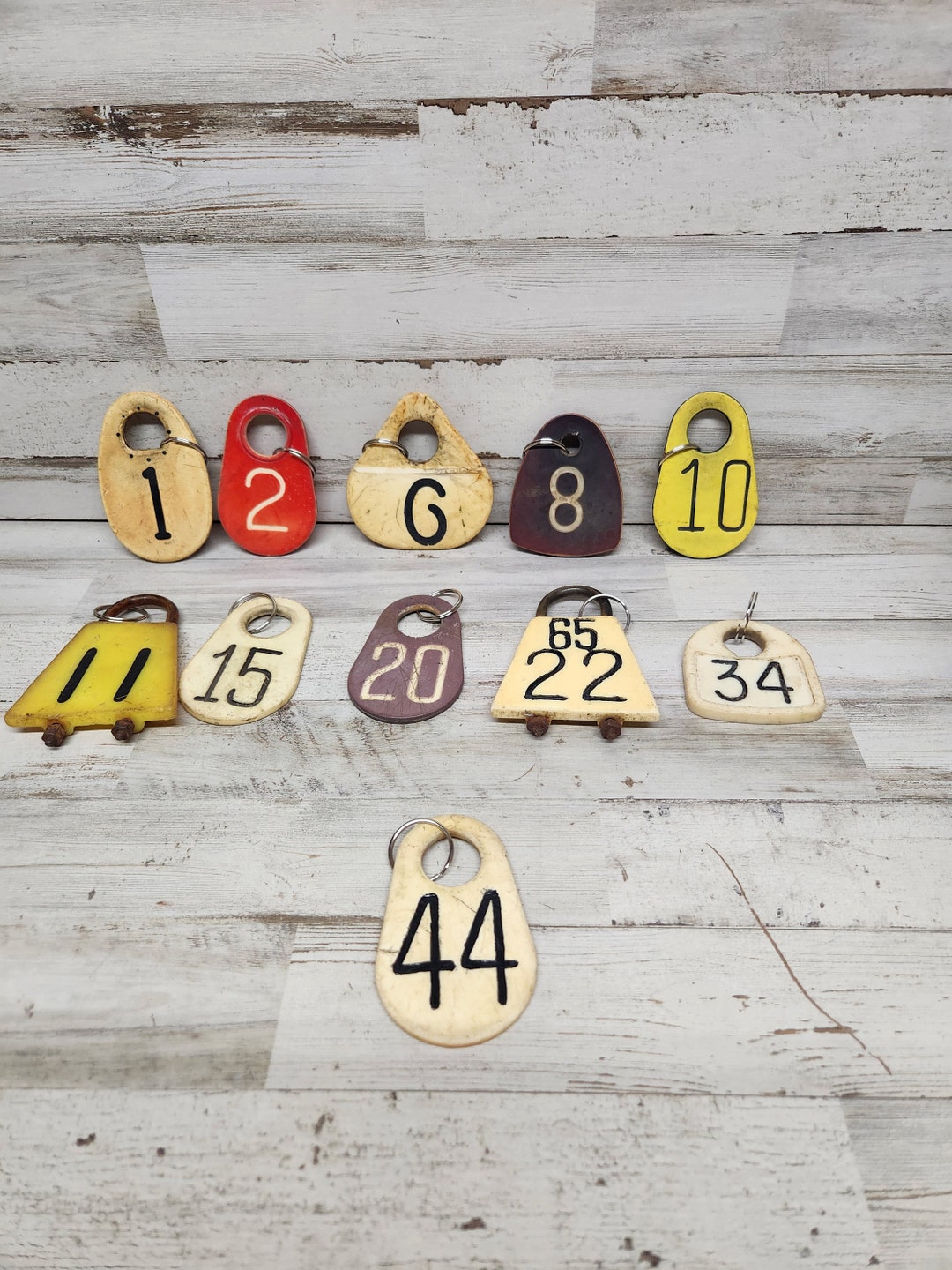 Vintage Cow Tag / Cattle Tag / Rustic Livestock Marker / Large ...