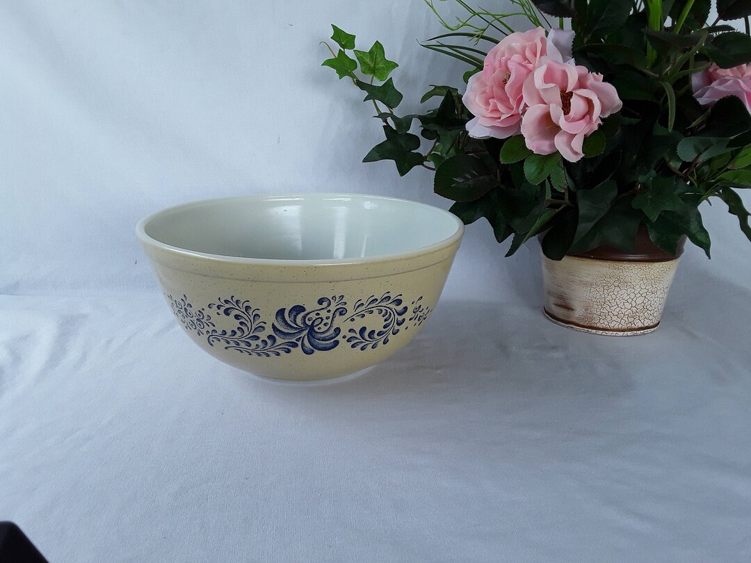 Vintage Pyrex Homestead Blue Mixing Bowl 403, 2 1/2 Quarts - Etsy