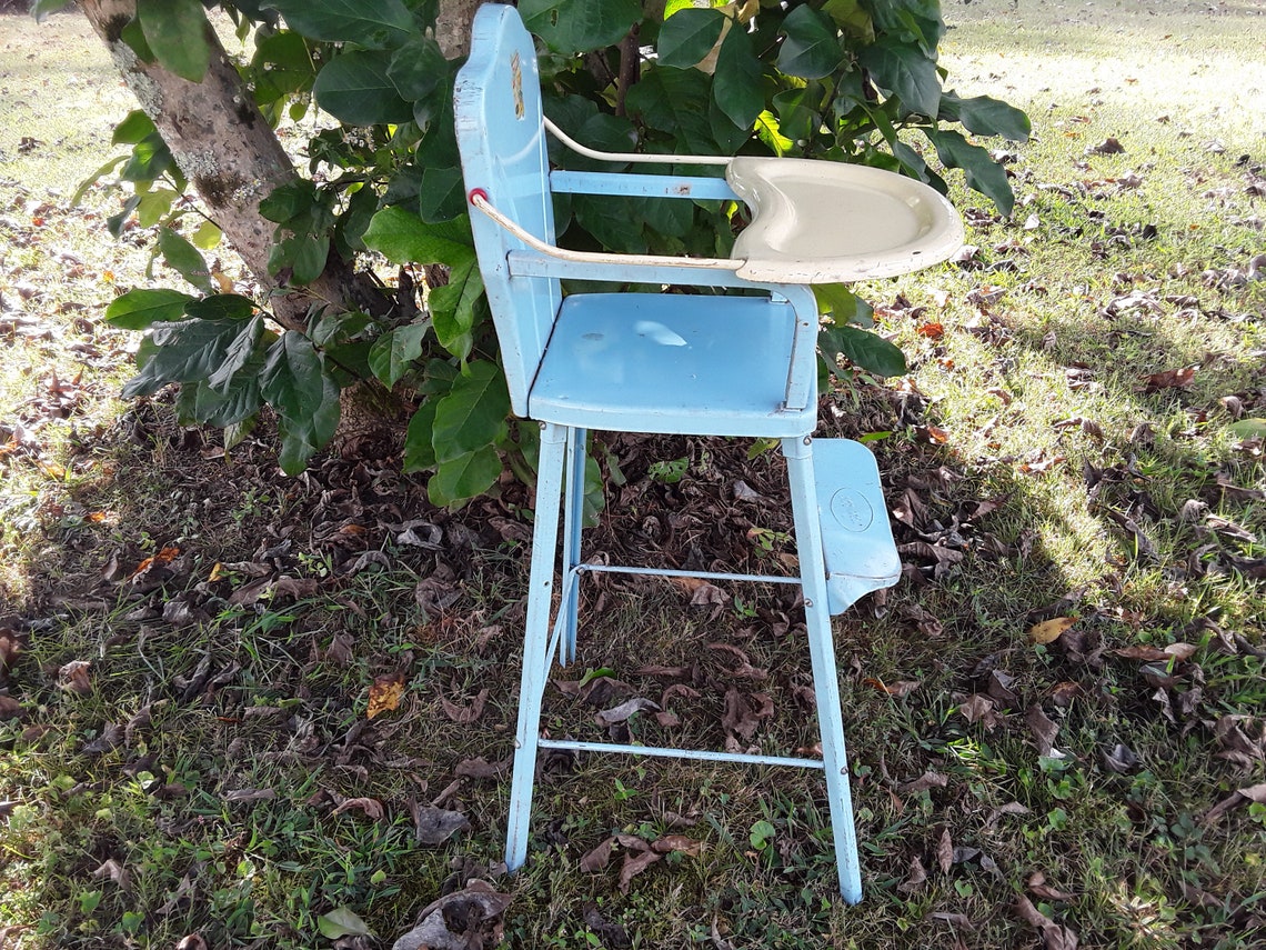 Amsco Doll-e-hichair Baby Doll Metal High Chair Vintage Toy - Etsy