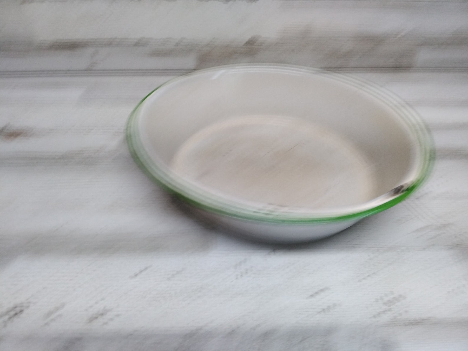 Vintage Enamelware Tan/beige and Green Metal Small Dish Pan - Etsy