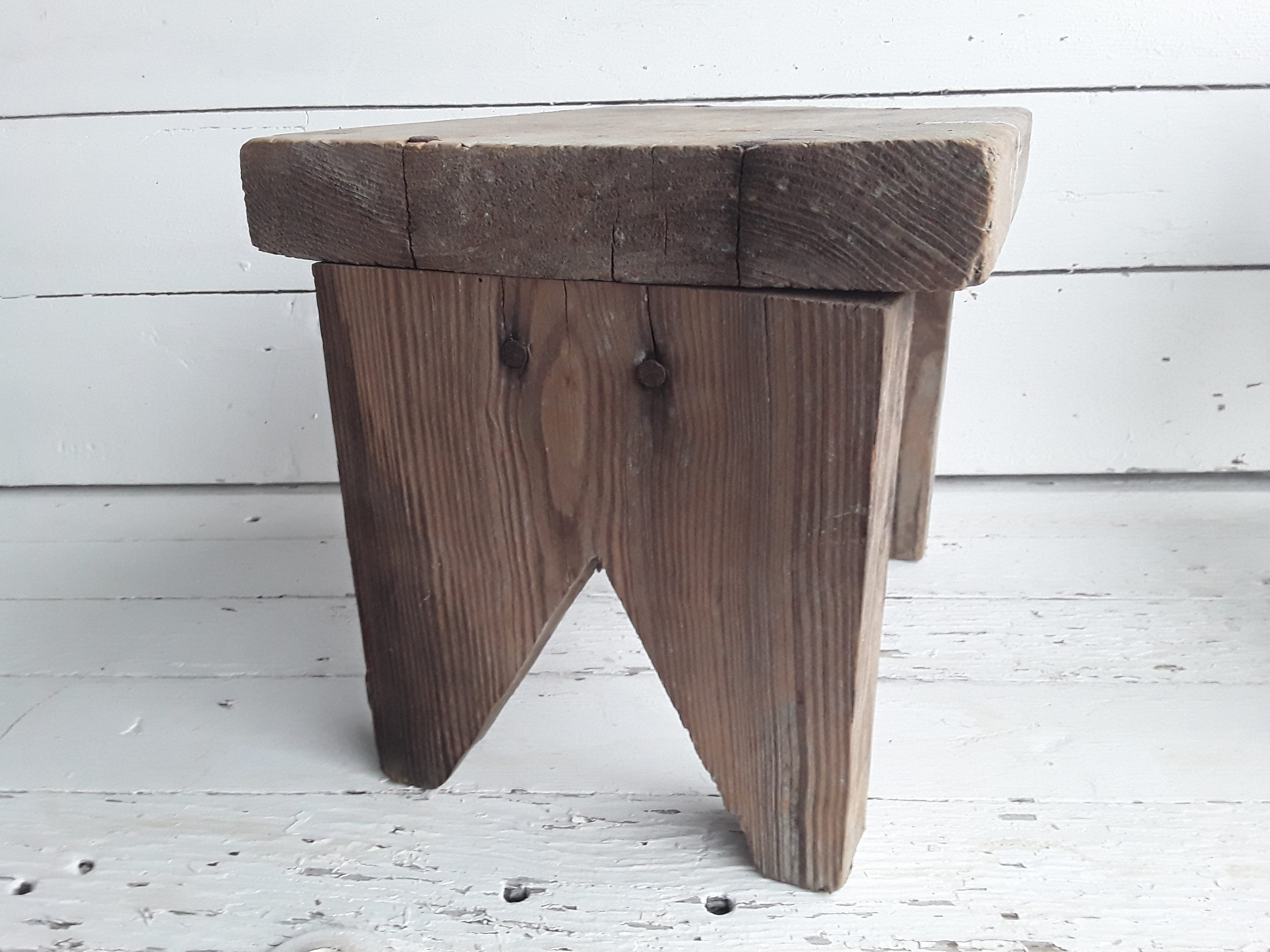 Primitive Soild Wood Stool Farmhouse Decor Farmhouse Kitchen - Etsy