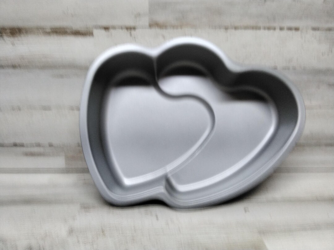 Double Heart Shape Cake Pan / Valentine Heart Pans - Etsy