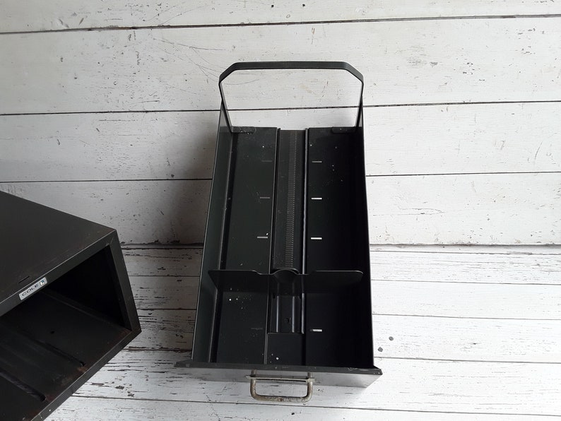 Vintage Cole Card Catalog Box Steel Army Green/olive STEAMPUNK - Etsy