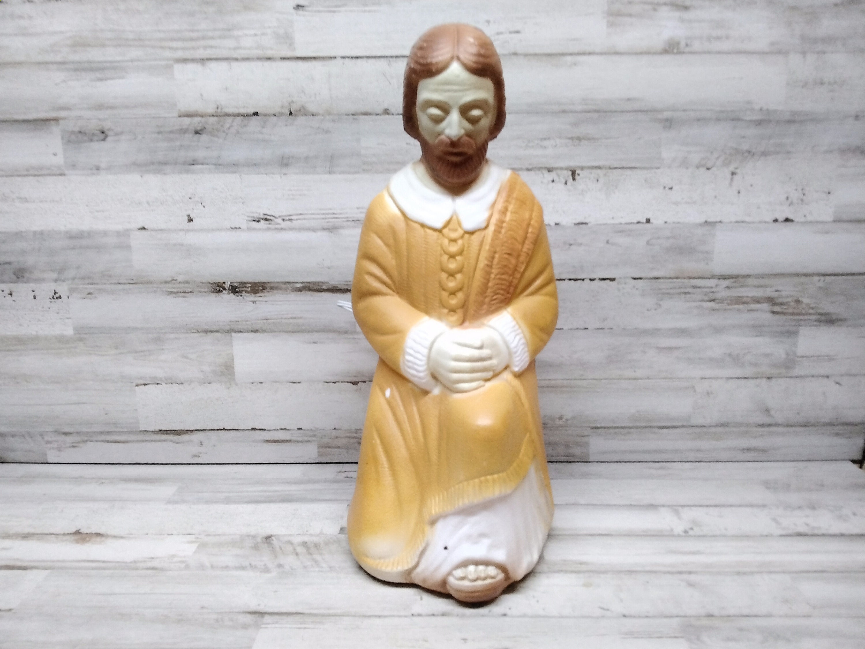 Vintage Kneeling Joseph Blow Mold / Nativity Christmas Holiday | Etsy