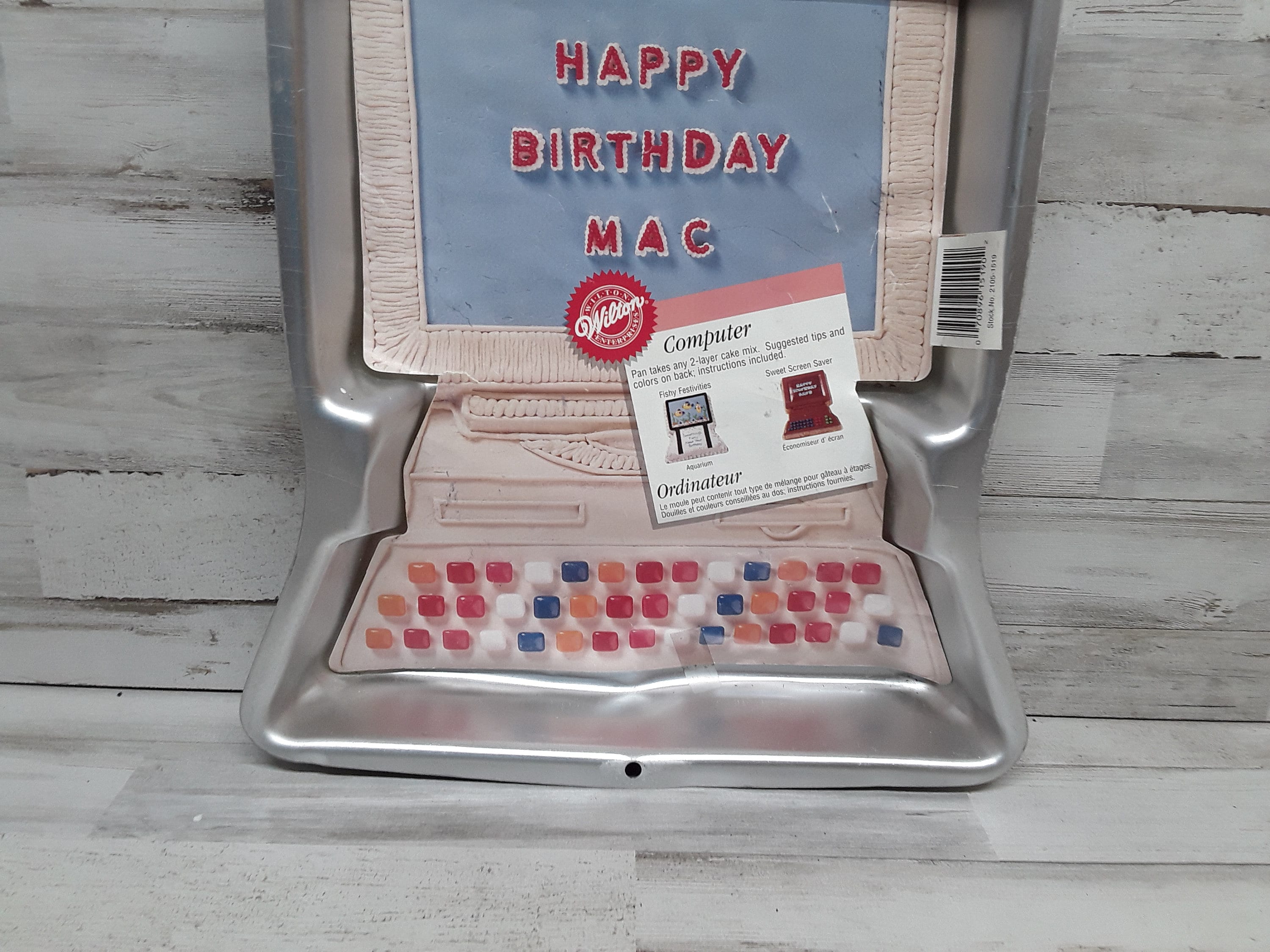 Happy Birthday Mac Personal Computer Wilton Cake Pan Mold - Etsy
