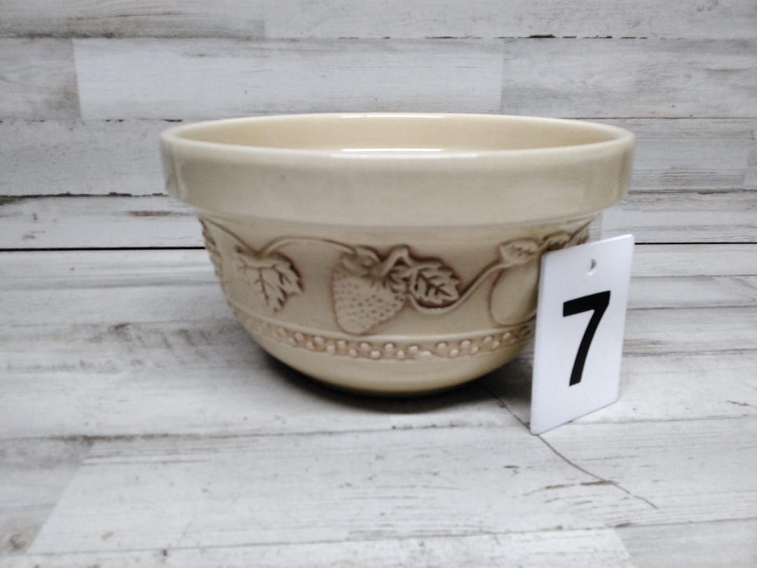 Vintage Medium Ironstone Mixing Bowl / 1990s Stone Mixing Bowls / Stone ...