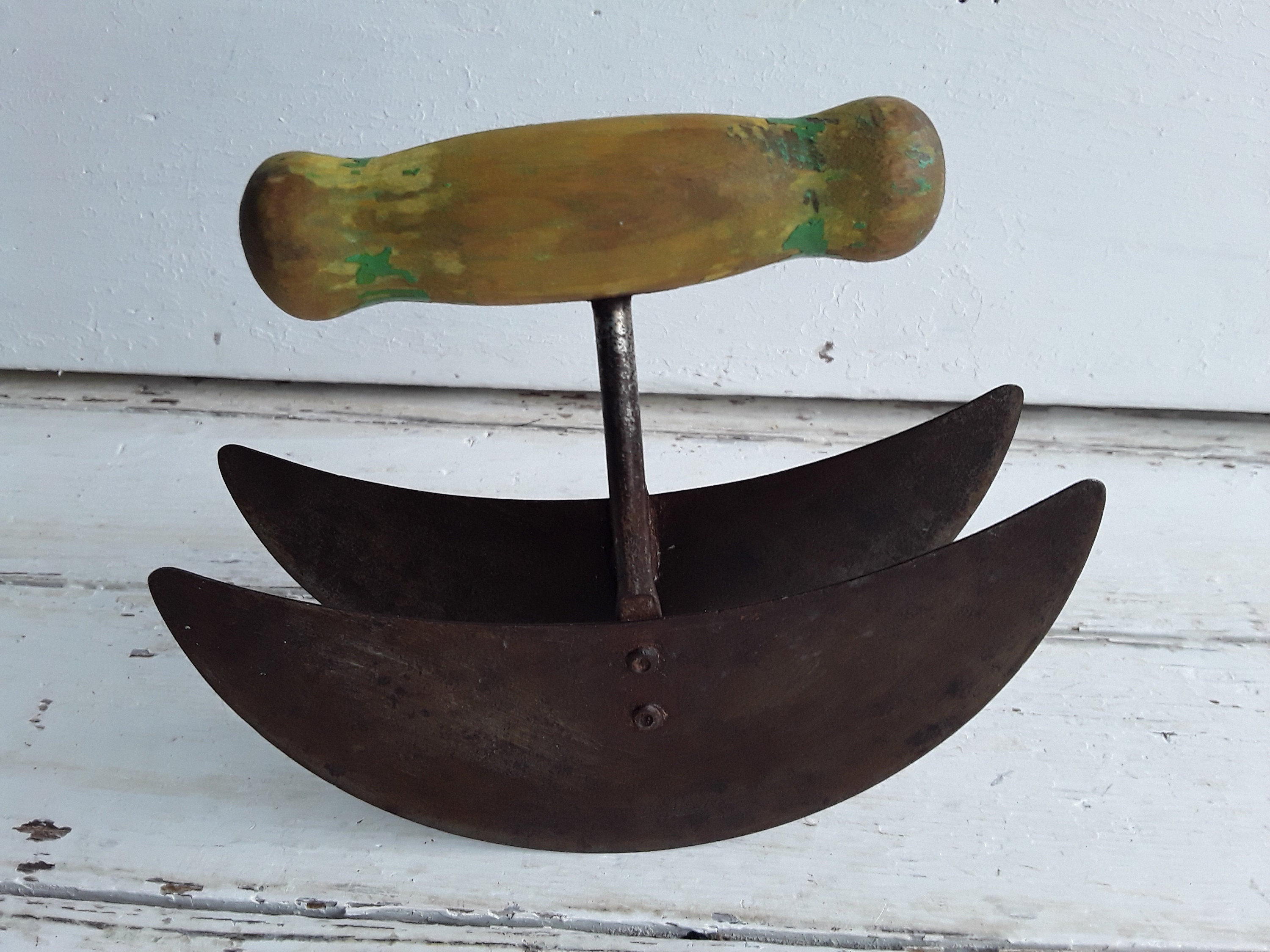 Primitive Wooden Handle Chopper Farmhouse Kitchen County | Etsy