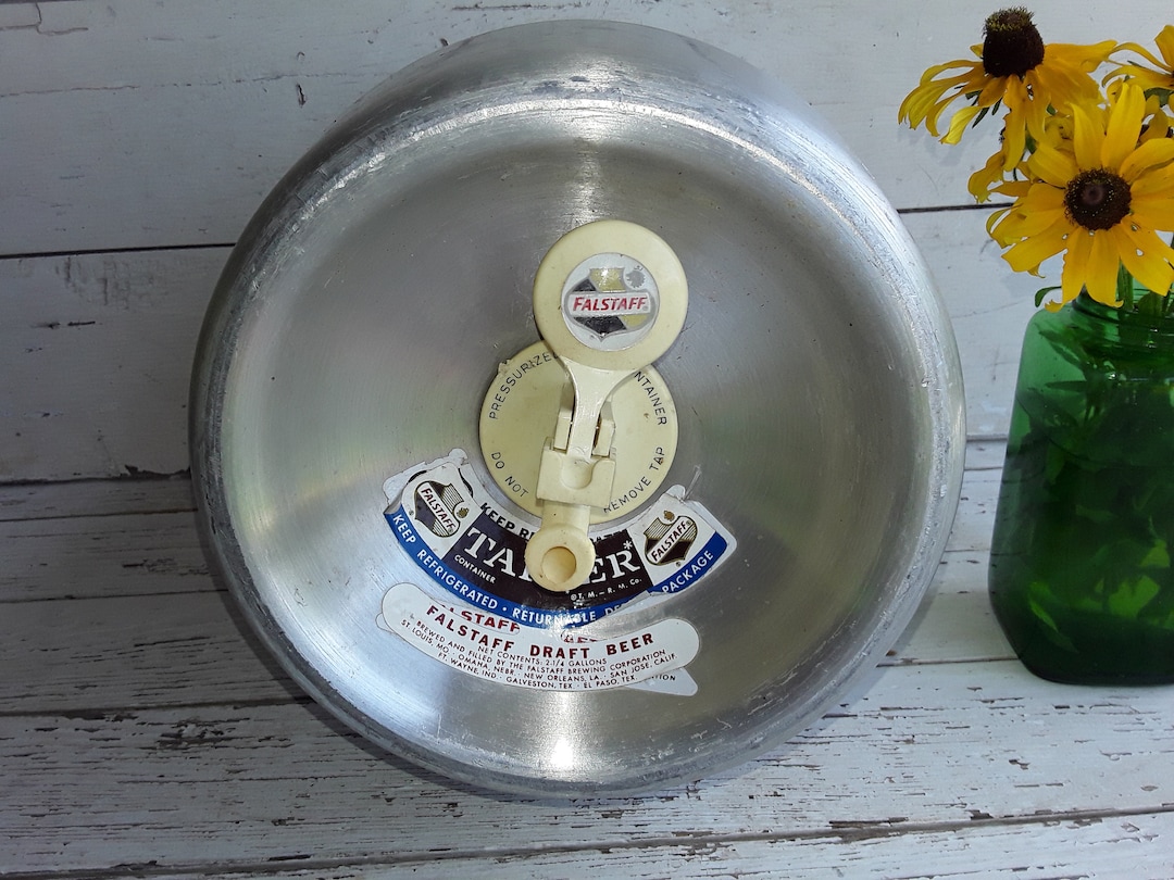 Vintage Falstaff Tapper With Box Aluminum Beer Keg Barrel Case Can With ...
