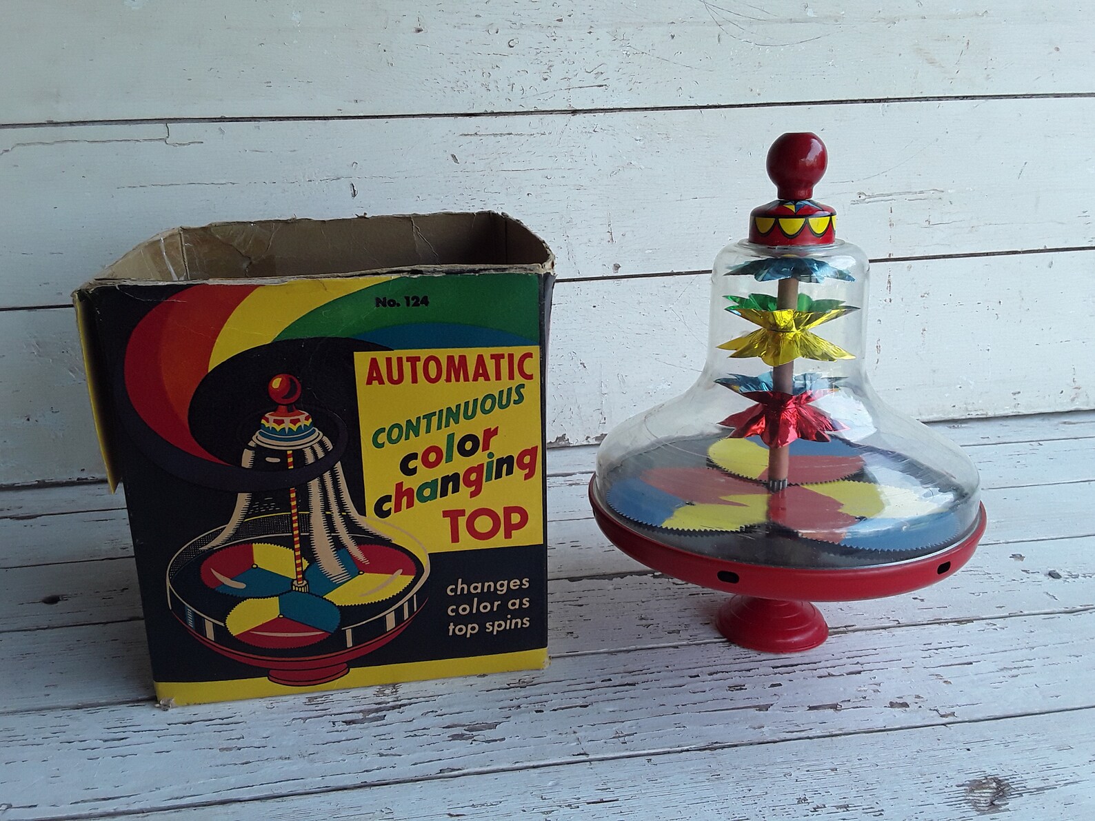 Automatic Continuous Color Changing Top Bryan Ohio Art 124 | Etsy