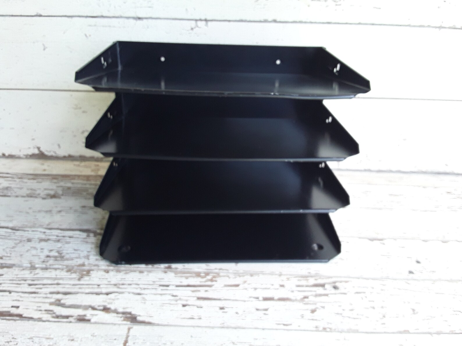 Metal Paper File Folder Industrial Vintage Lit-ning 4 Shelf | Etsy