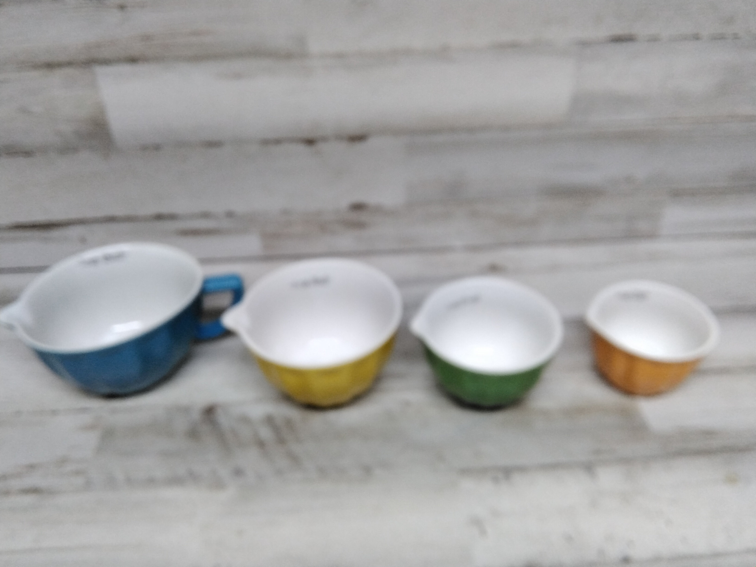 Ceramic Measuring Cups / Primary Color Measuring Cups / Resto | Etsy