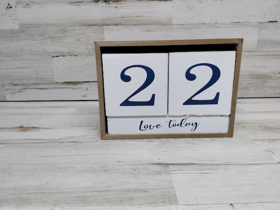 Block Calendar / Big Block Calendar / Desk Calendar / - Etsy