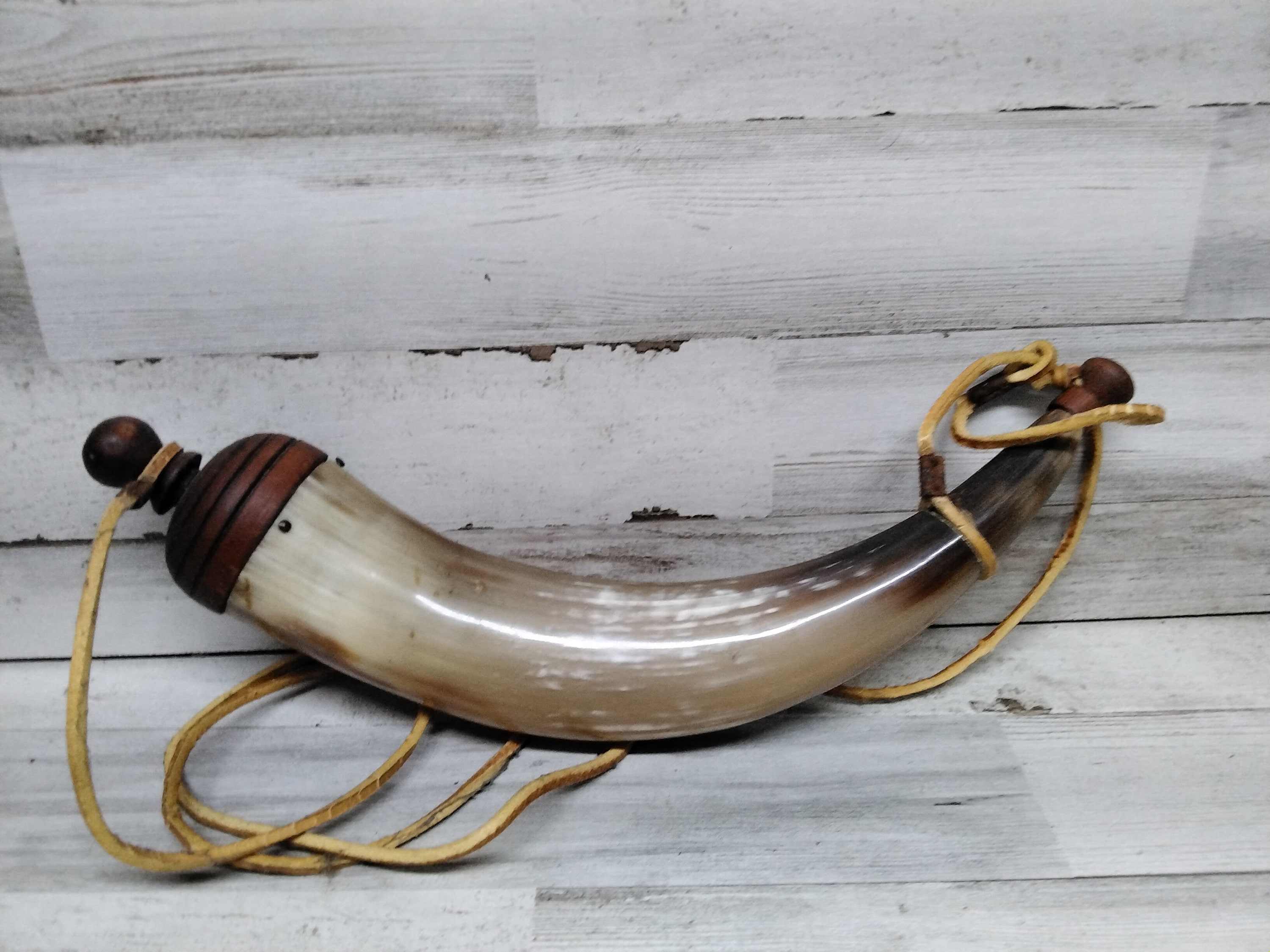 Vintage Powered Horn Polished Horn With Hanger Straight From - Etsy