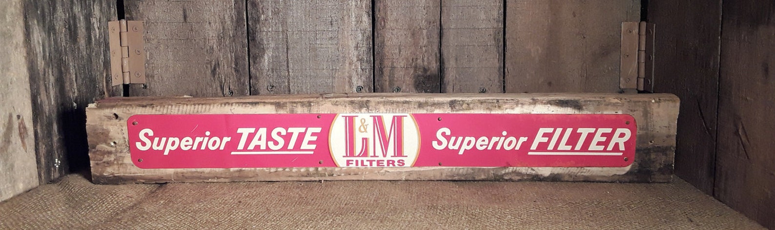 Vintage L&M Liggett Myers Tobacco Company Cigarette Sign - Etsy