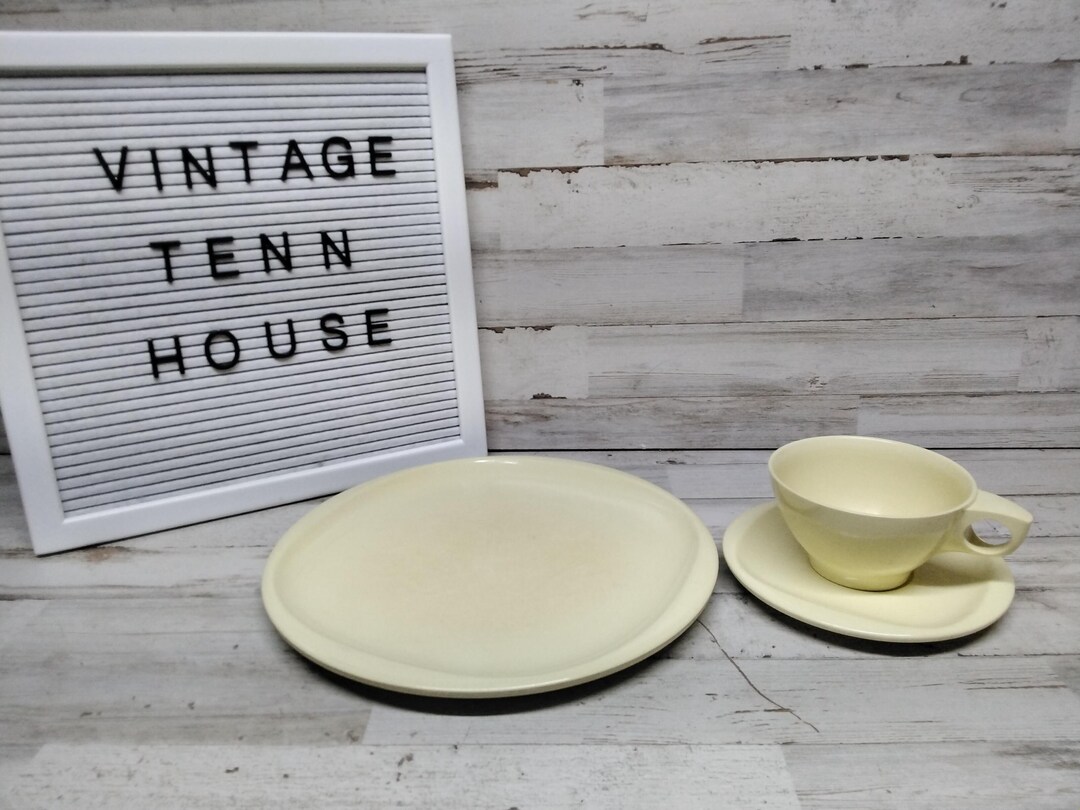Vintage Melmac Boonton Dinnerware - 3 Pieces Boonton Boontonware Riviera Ware Mallo-ware Plate ...