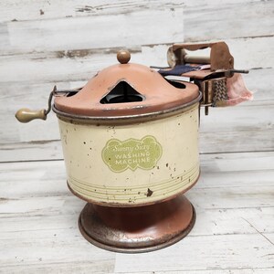 Vintage Sunny Suzy Wringer Washing Machine With Wringer Pressed Tin Toy ...