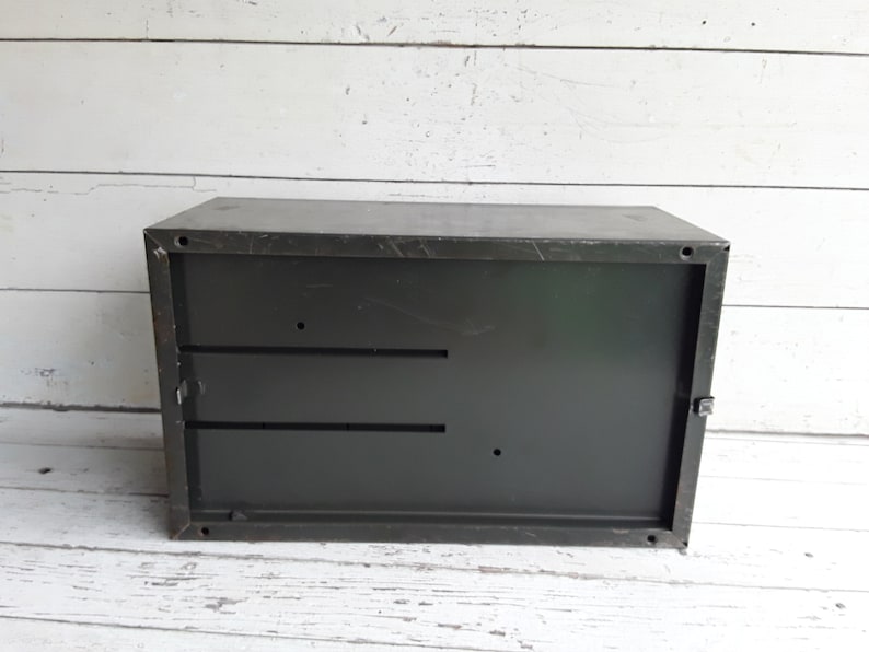 Vintage Cole Card Catalog Box Steel Army Green/olive STEAMPUNK - Etsy