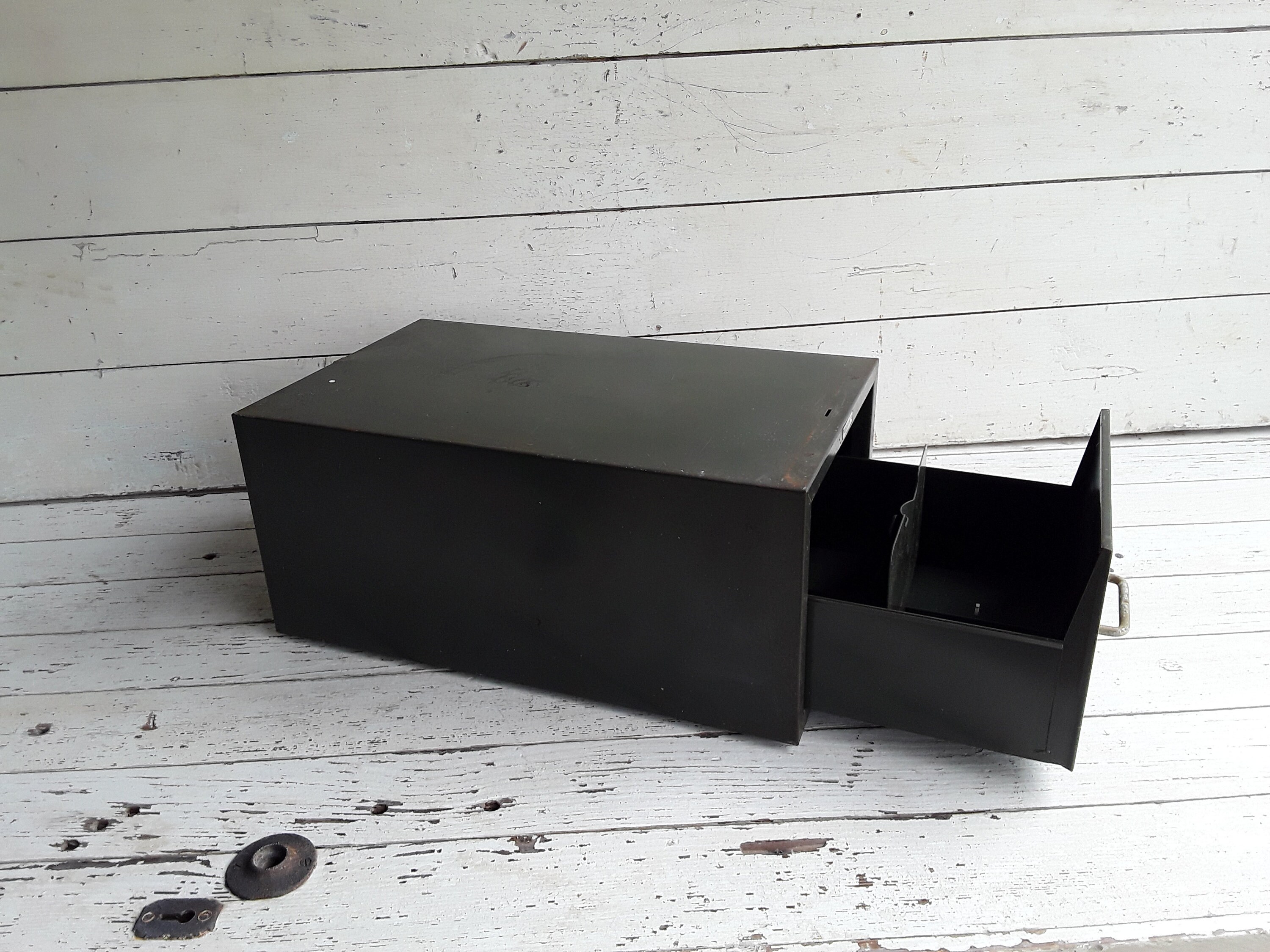 Vintage Cole Card Catalog Box Steel Army Green/olive STEAMPUNK - Etsy