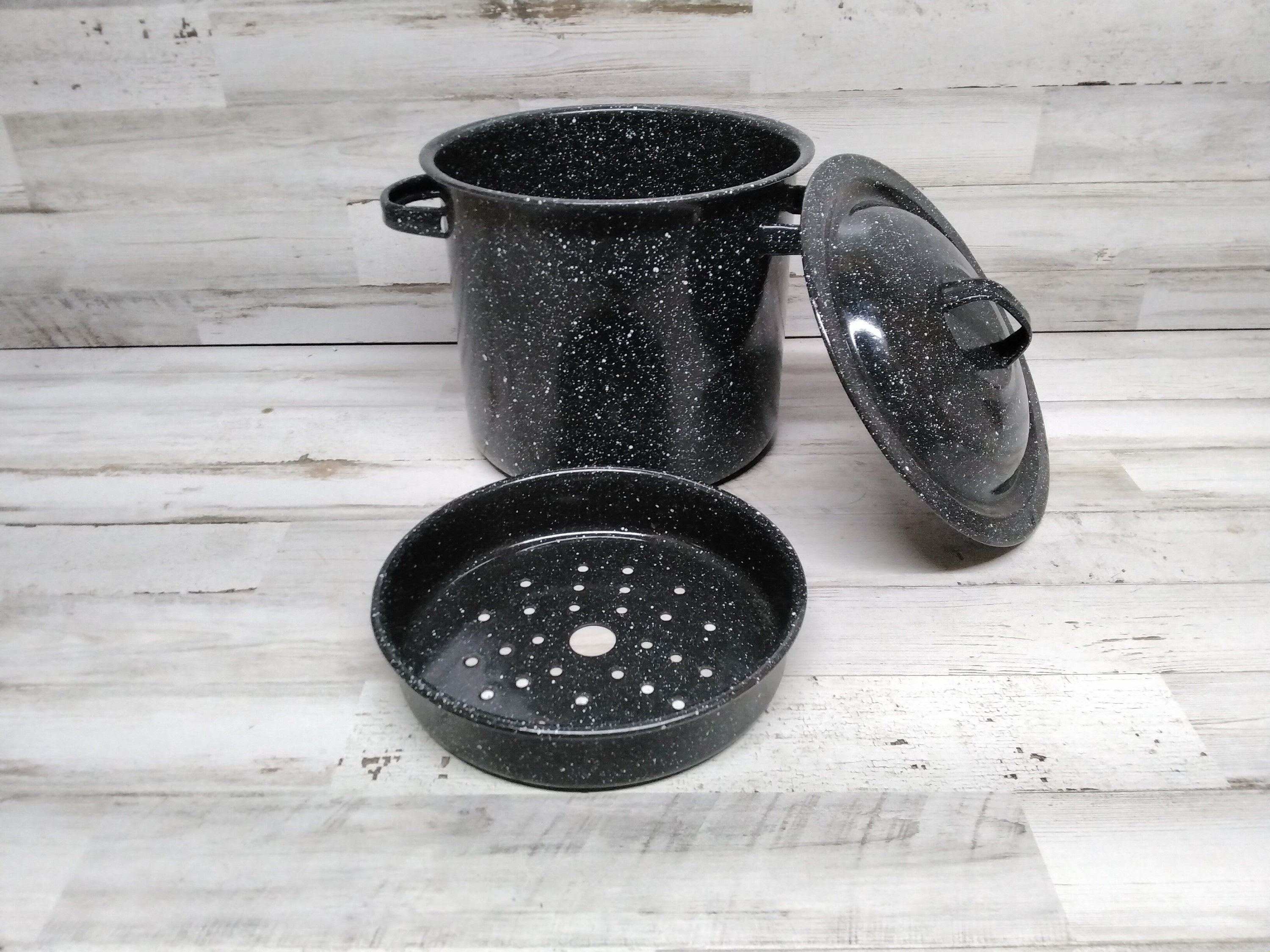 Graniteware Blanching Pot / Seafood Boil Pasta Spaghetti Pan - Etsy