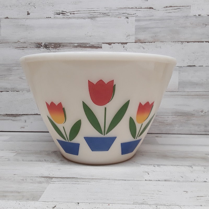 Fire King Tulip - Etsy