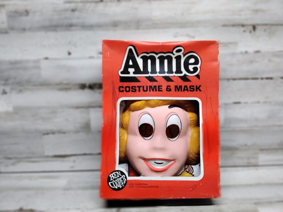 Vintage Little Orphan Annie Halloween Costume & Mask Dated 1981 by Ben ...