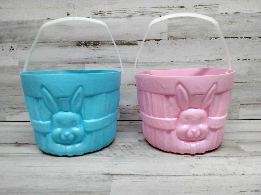 General Foam Plastic Easter Bucket / Easter Buckets / Embossed Rabbit ...