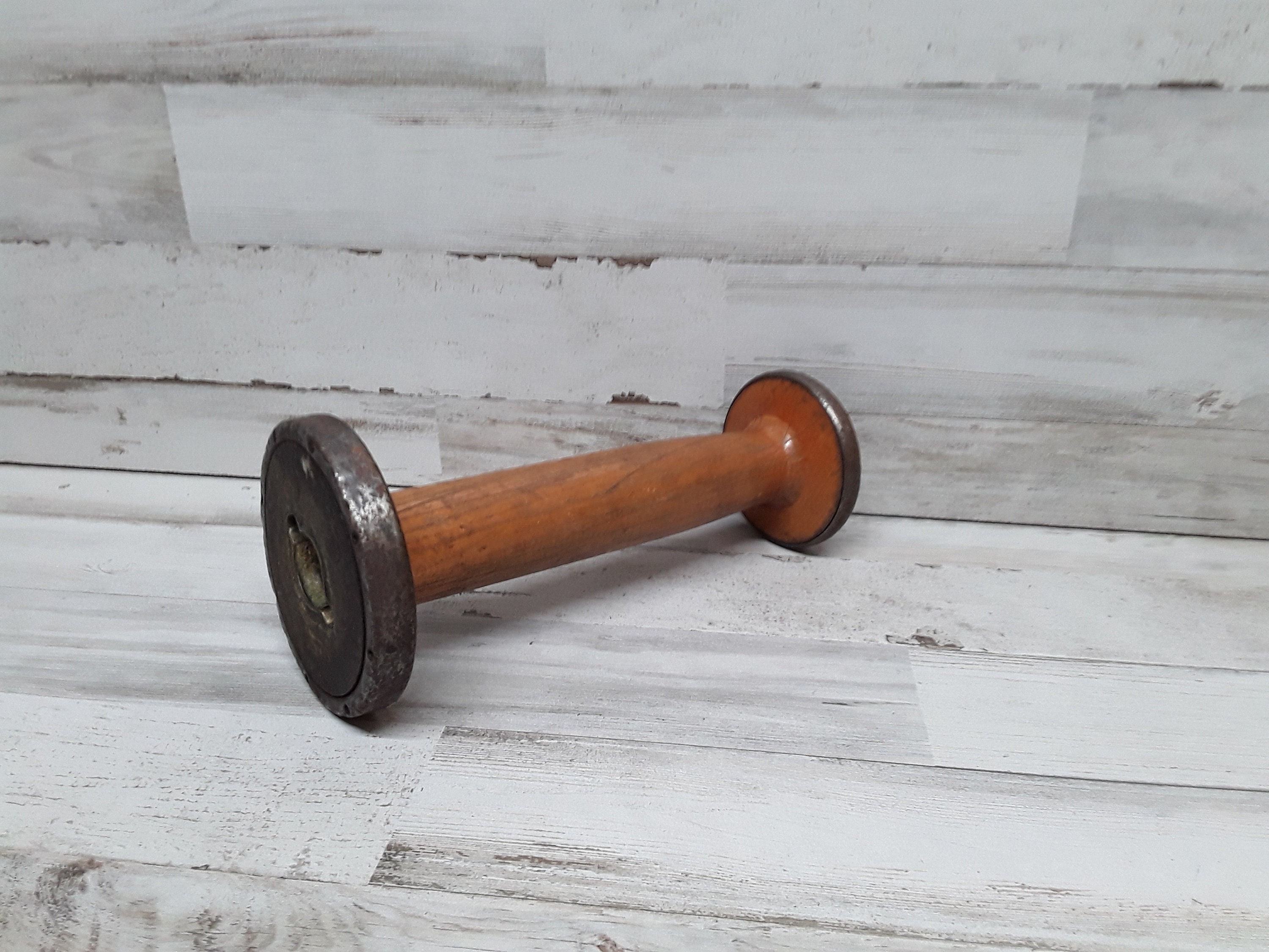 Primitive Bobbin Spool Wooden Bobbin/wire Spool Sewing Room | Etsy