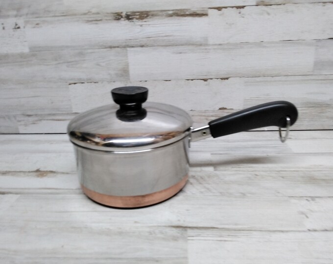 Revere Ware 1 Quart Sauce Pan / Copper Bottom Pot / 1901 - Etsy