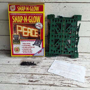 Snap-n-glow Reusable Letter Panels/custom Messages Spell Anything Stake ...