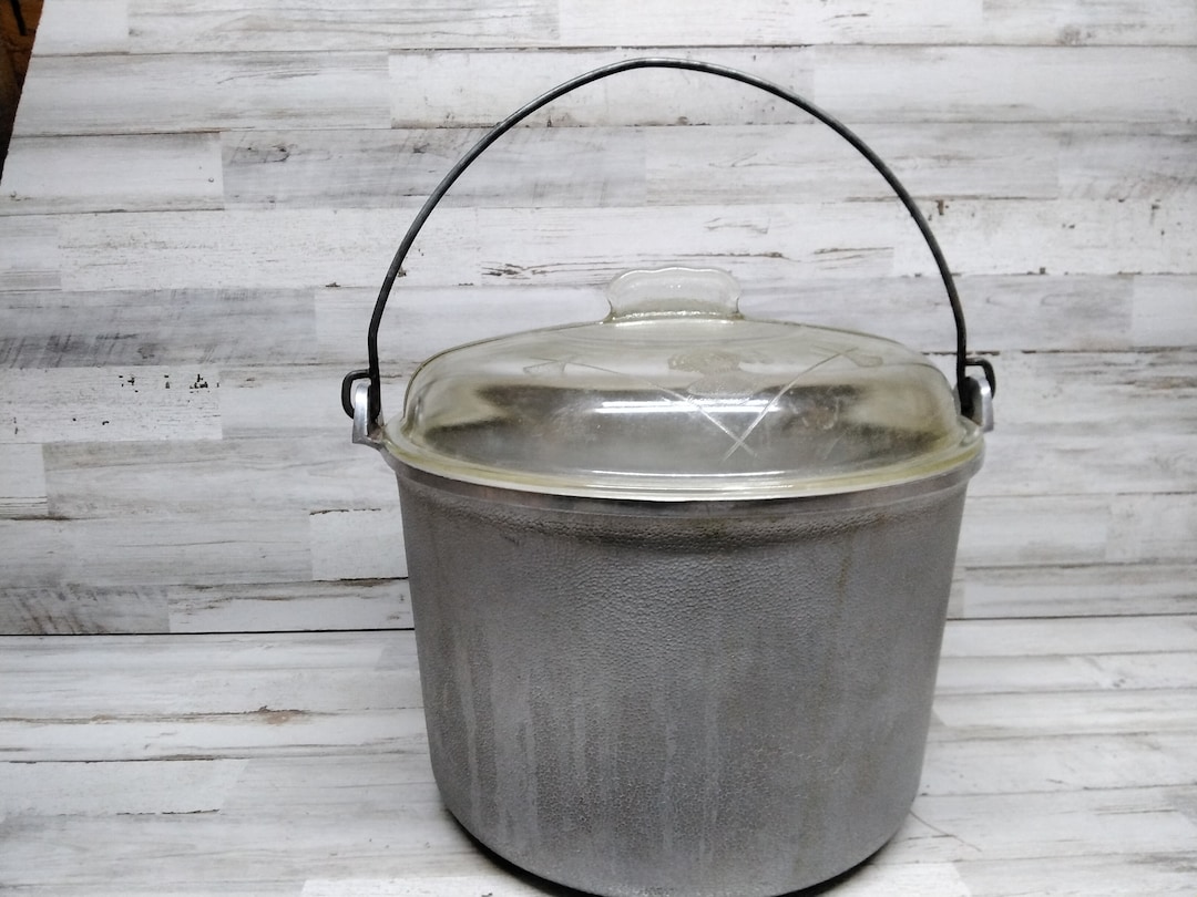 RARE Vintage Guardian Ware Canner Holds 5 Quarts With Rack and Glass ...