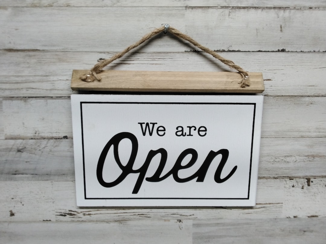 Wooden Hanging Open/closed Sign / Open/ Closed Sign / Farmhouse Decor ...