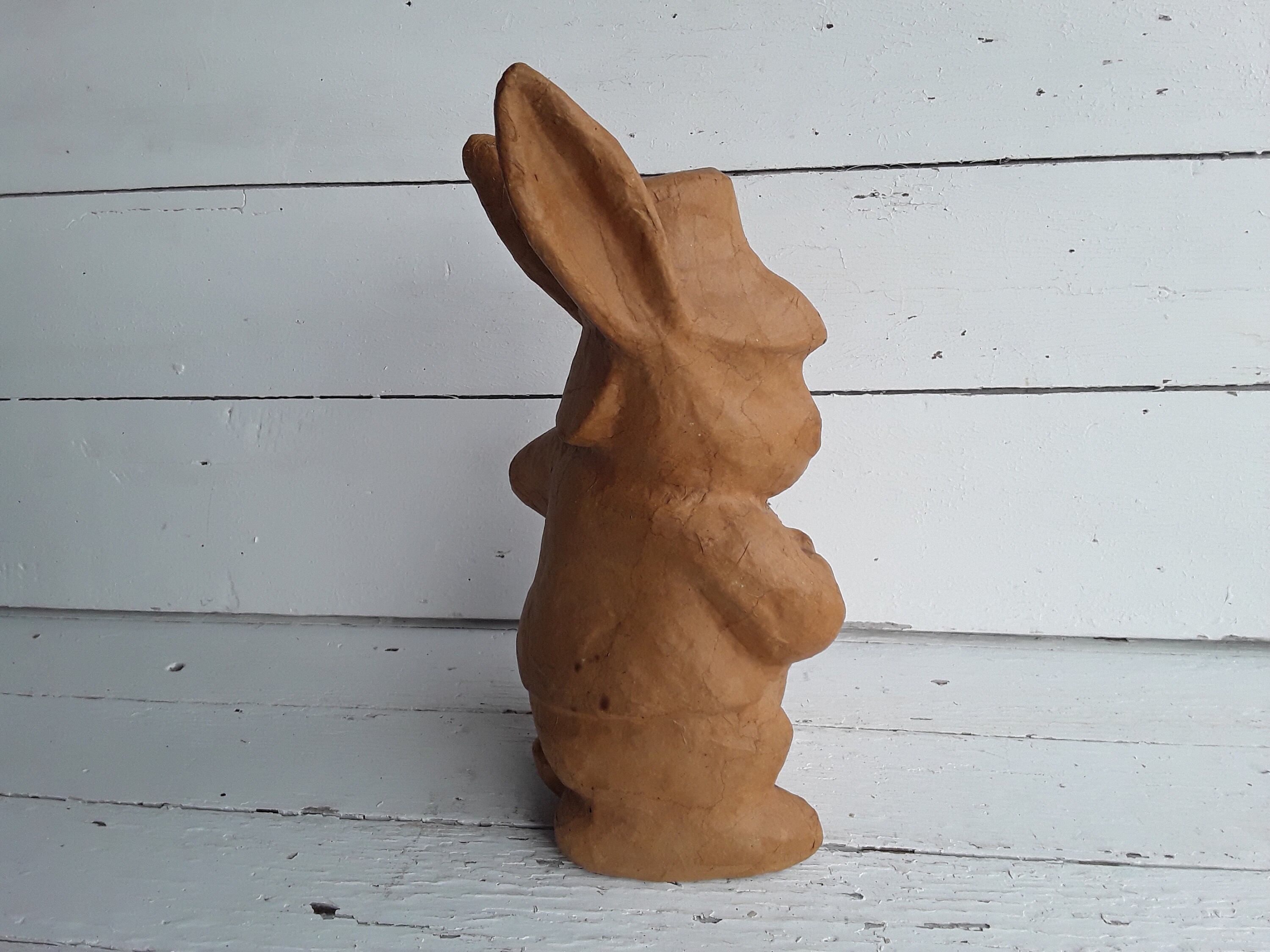 Vintage Paper Mache Rabbit Farmhouse Easter Decor | Etsy