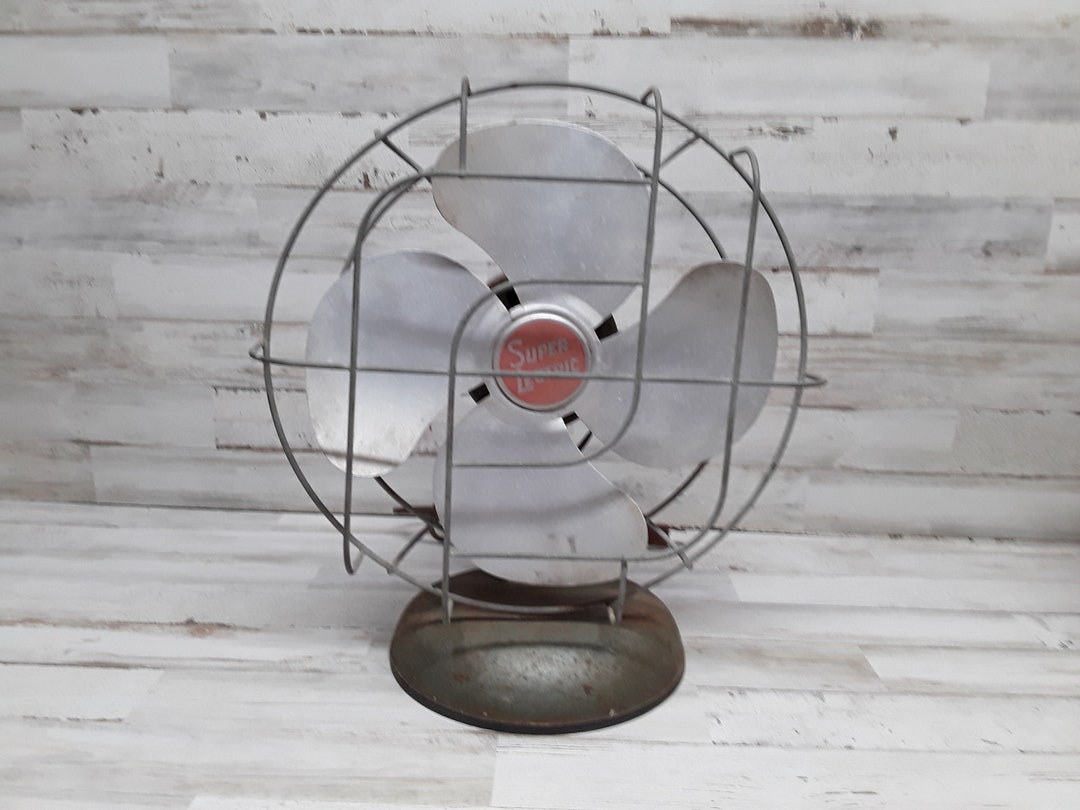 Vintage Super Lectric Electric Table Top Fan / Vintage Fan / Farmhouse ...