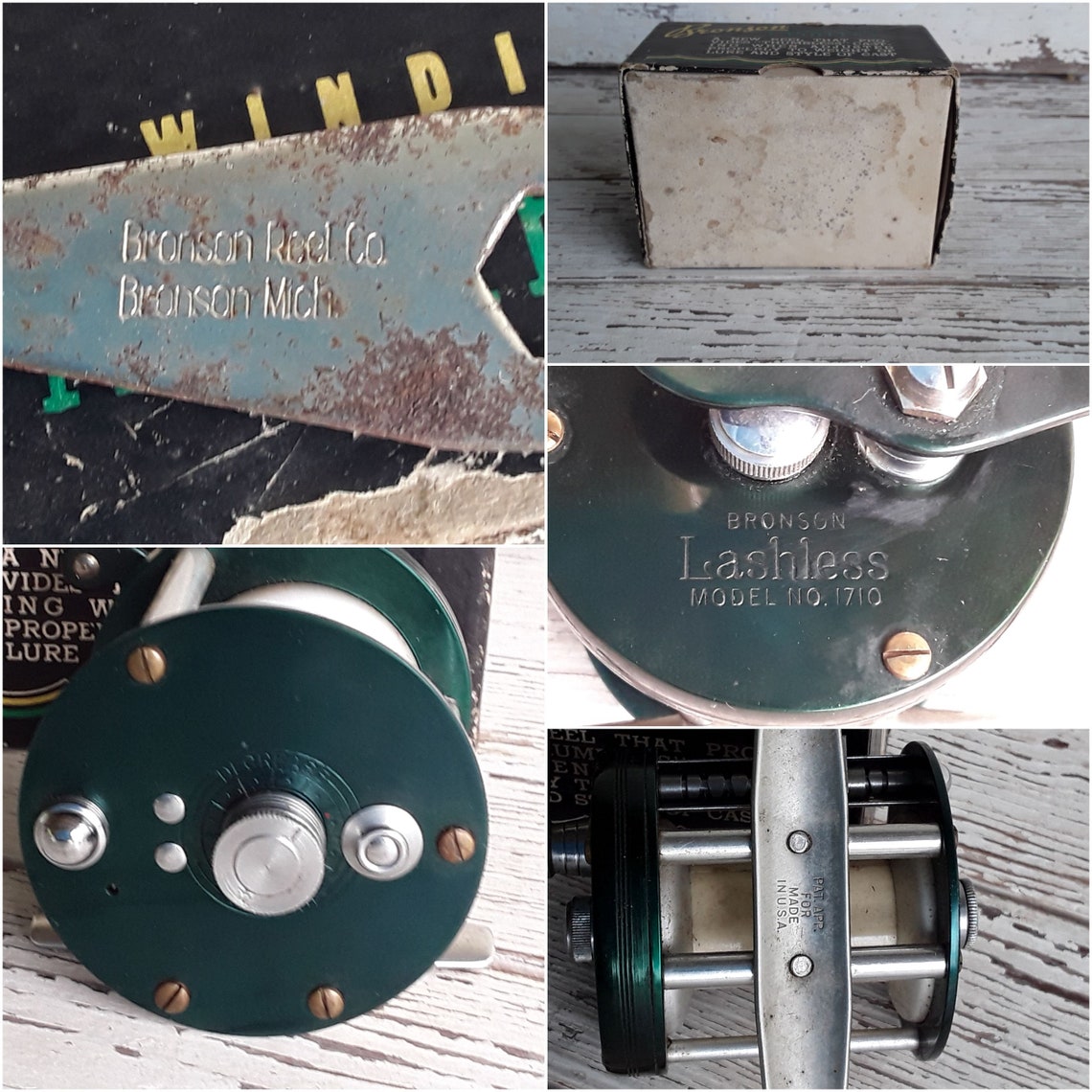 Vintage Bronson lashless Level Winding Casting Reel 1710 - Etsy