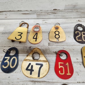 Vintage Cow Tag / Cattle Tag / Rustic Livestock Marker / Large ...