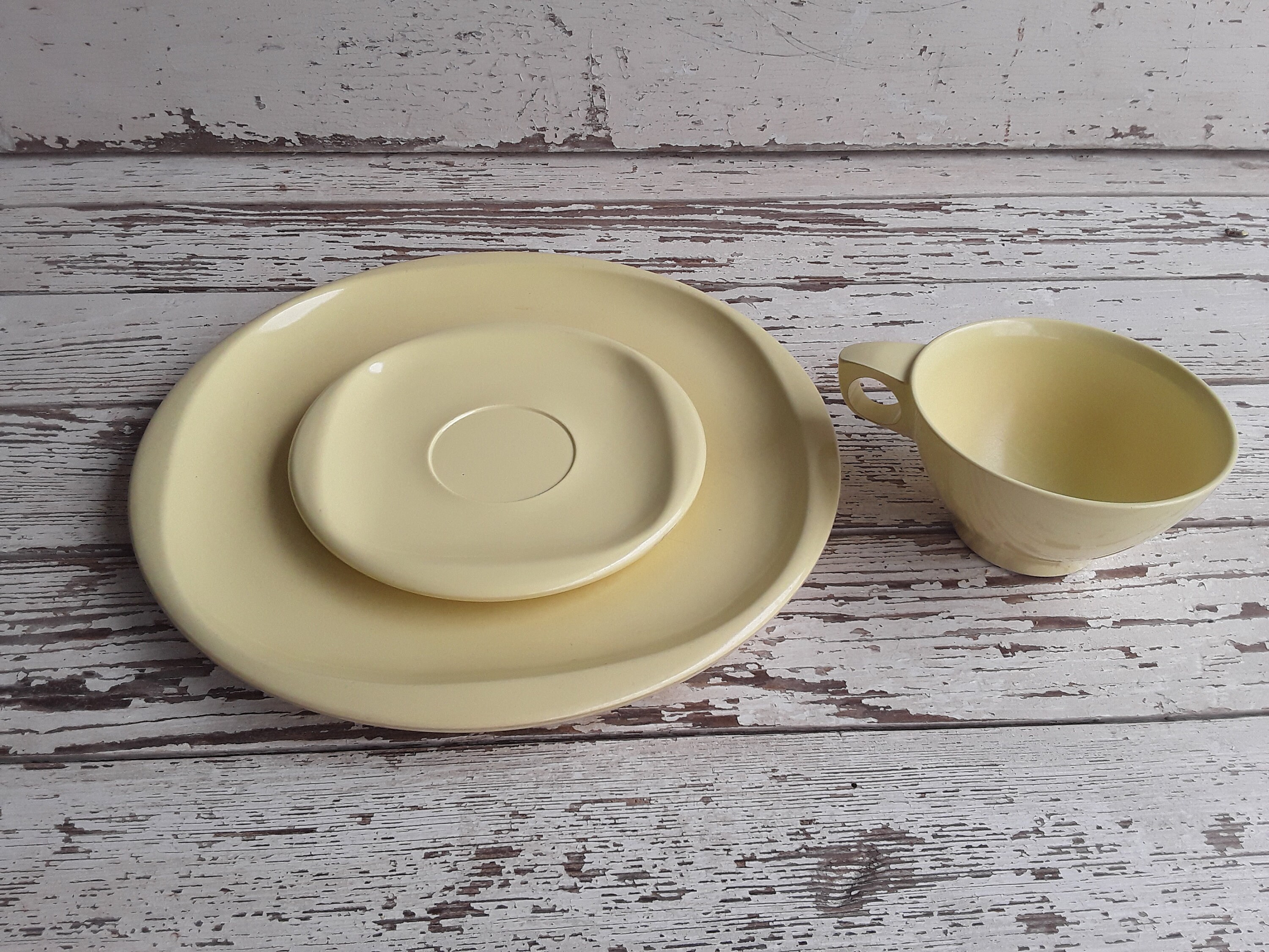 Vintage Melmac Boonton Dinnerware - 3 Pieces Boonton Boontonware Riviera Ware Mallo-ware Plate ...