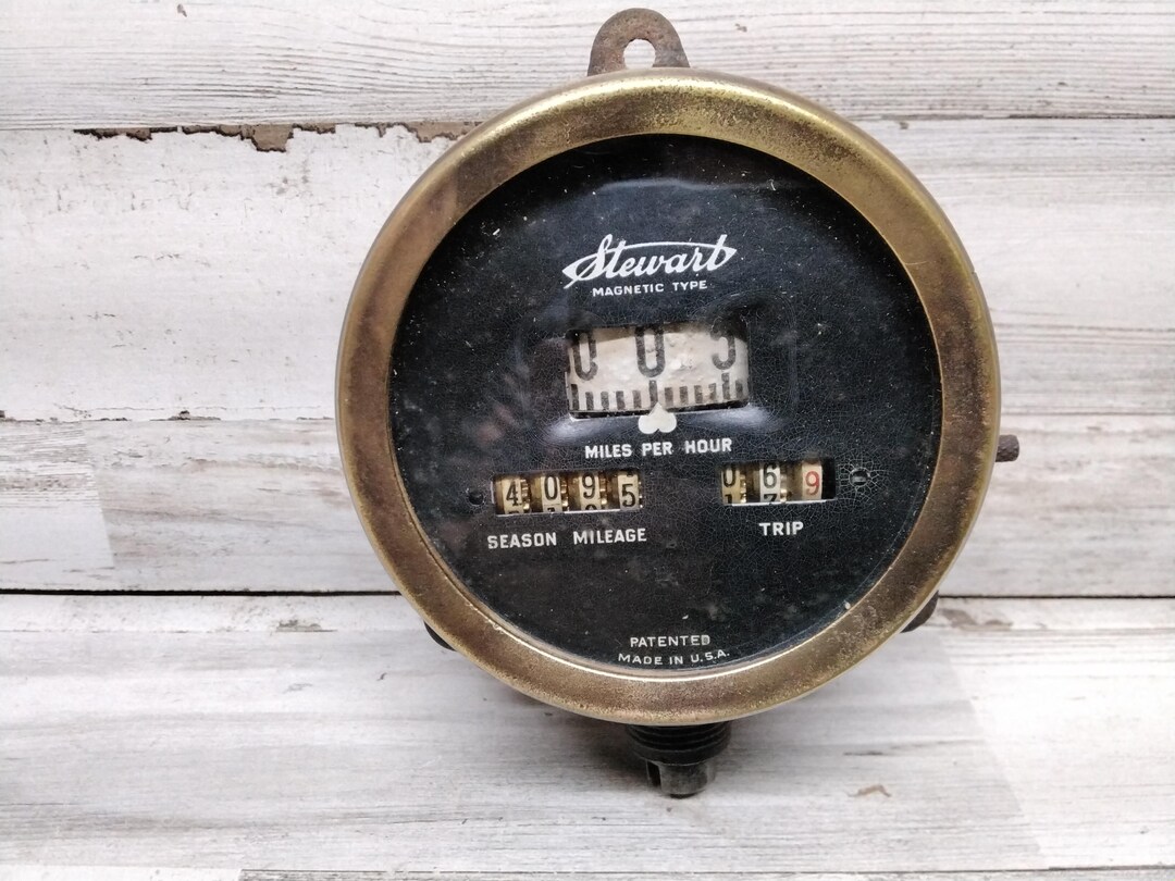 Antique Model A or T Car Speedometer / Rat Rod Car Parts / Antique Car ...