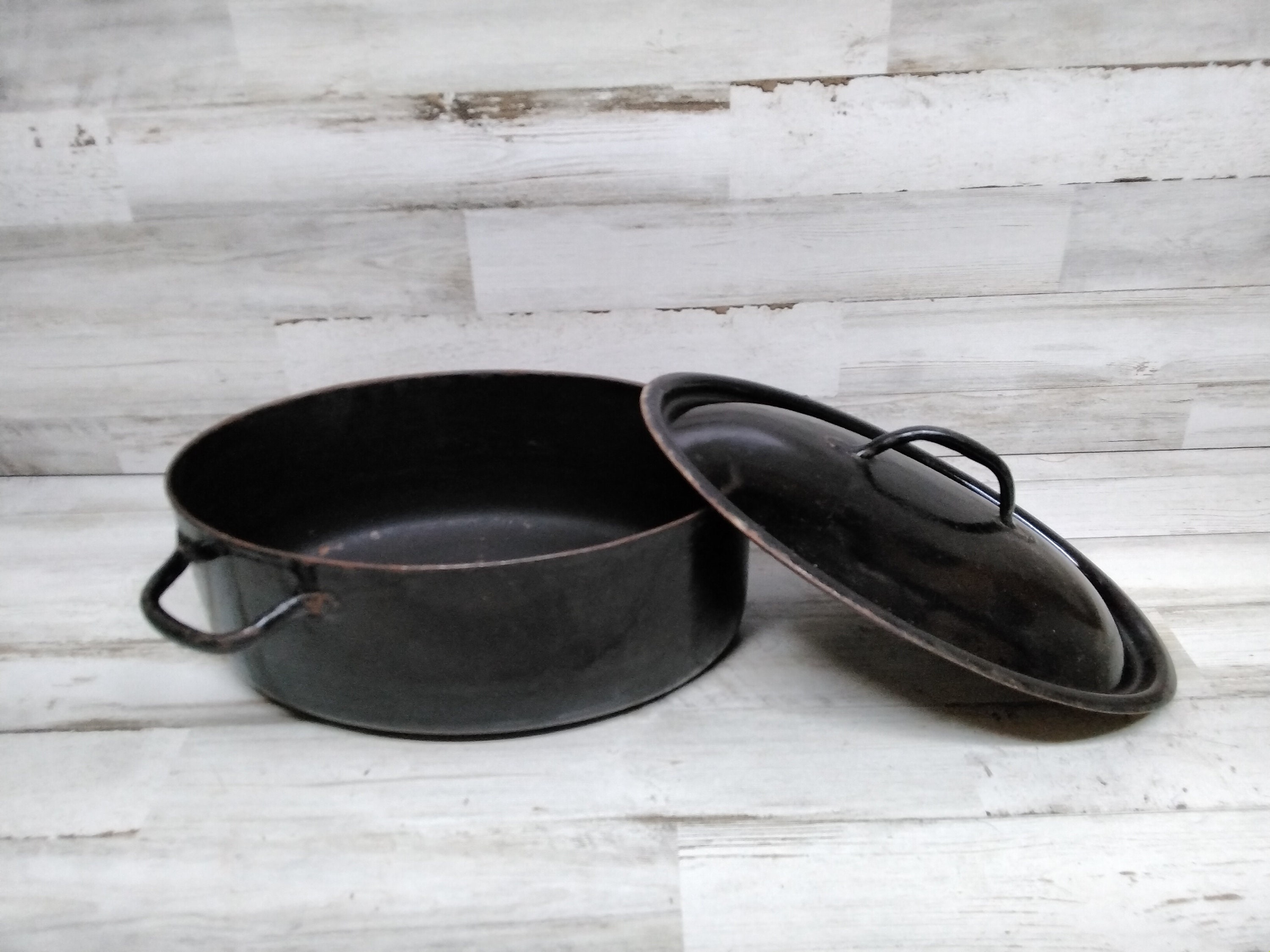 Vintage Porcelain Oval Roaster / Small Oval Roasters / Vintage - Etsy