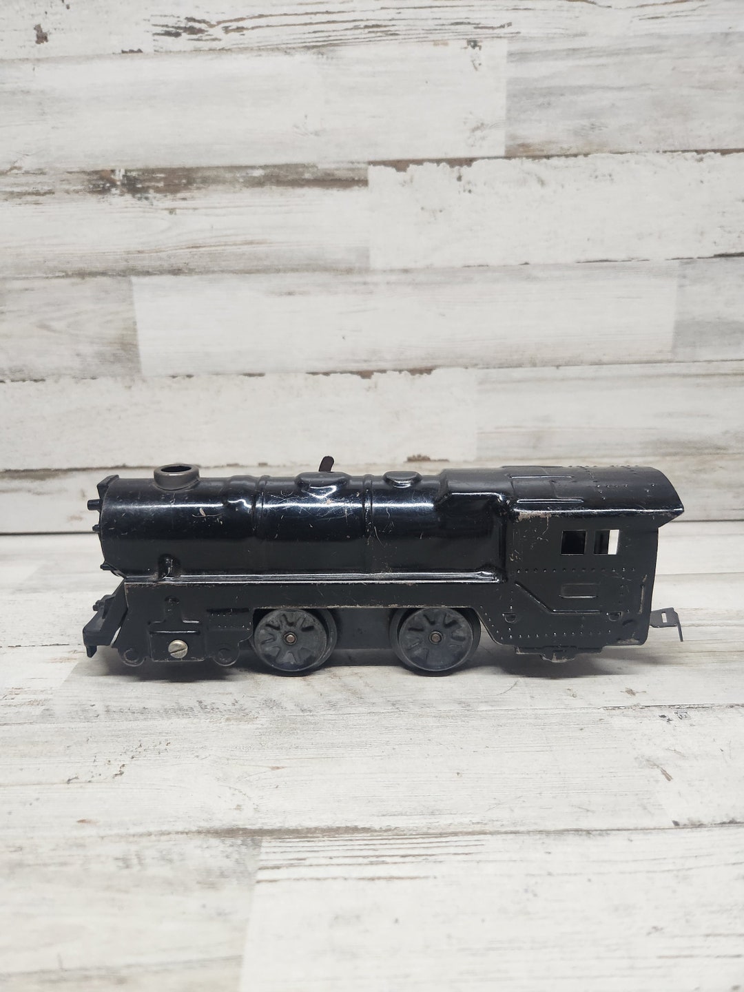 Vintage Tin Toy Train With Wind-up Key / Black Train / Vintage Toy ...