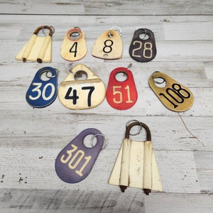 Vintage Cow Tag / Cattle Tag / Rustic Livestock Marker / Large ...