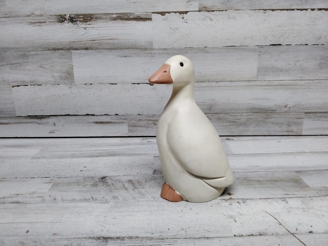 Vintage Wooden Standing Duck. / Vintage Duck Decor. / Vintage Duck ...