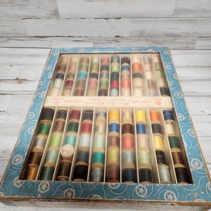 Antique Embroidery Floss Display American Thread Company Star Pearl ...