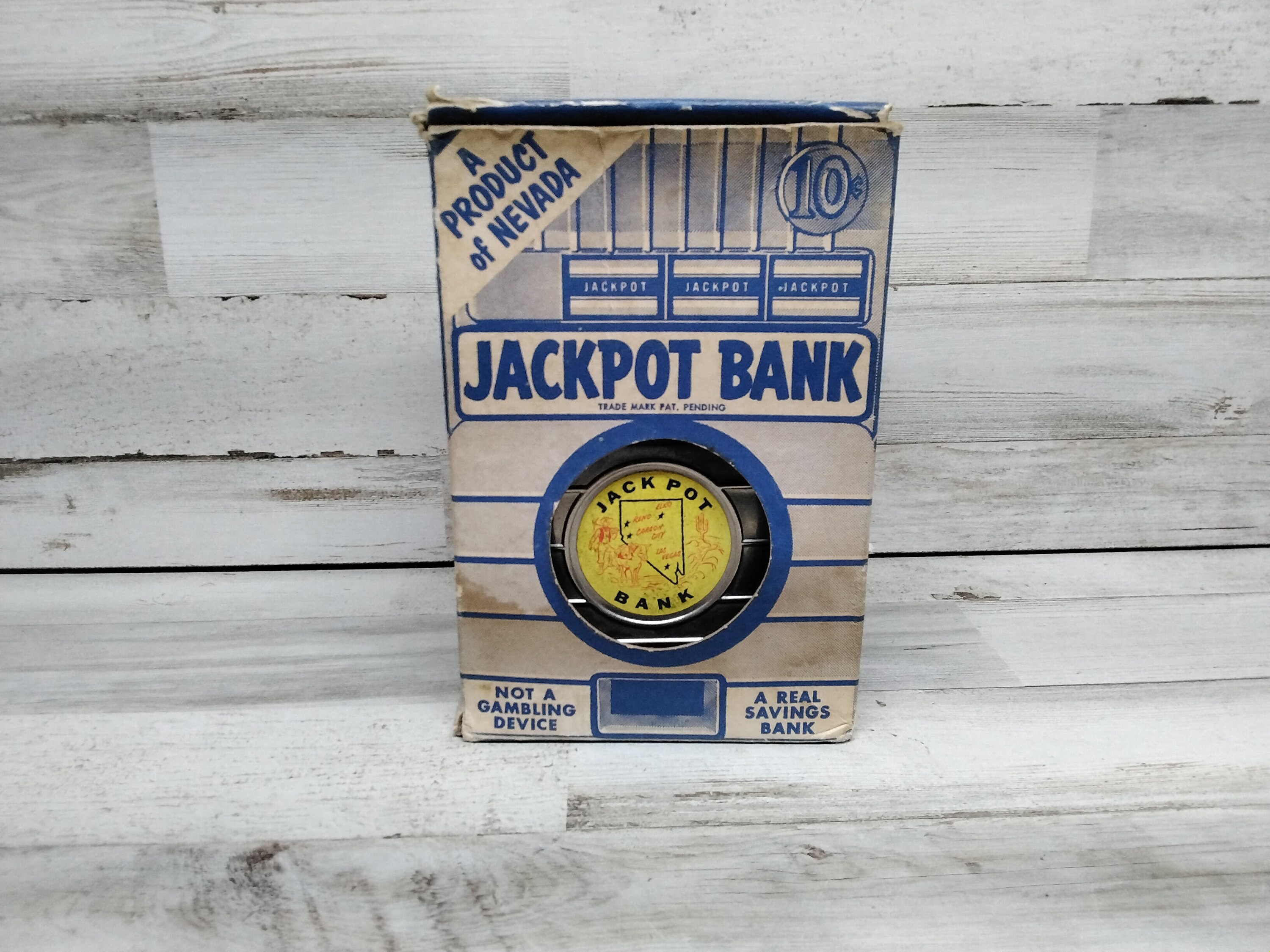 Slot Machine Coin Bank / Reno Plastic Mfg Co Sparks, Nevada / Jackpot ...