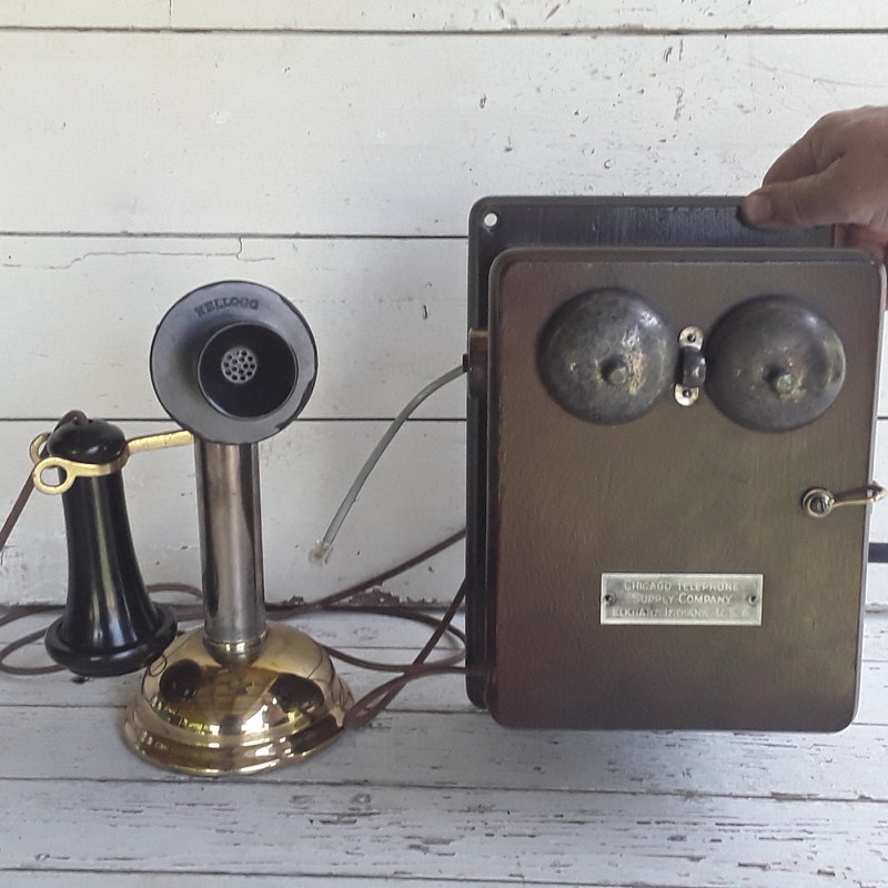 Antique Kellogg Telephone - Etsy