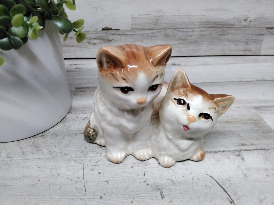 Vintage Japan 1950's Cat's / Japan Ceramic Cat Family Figurines ...