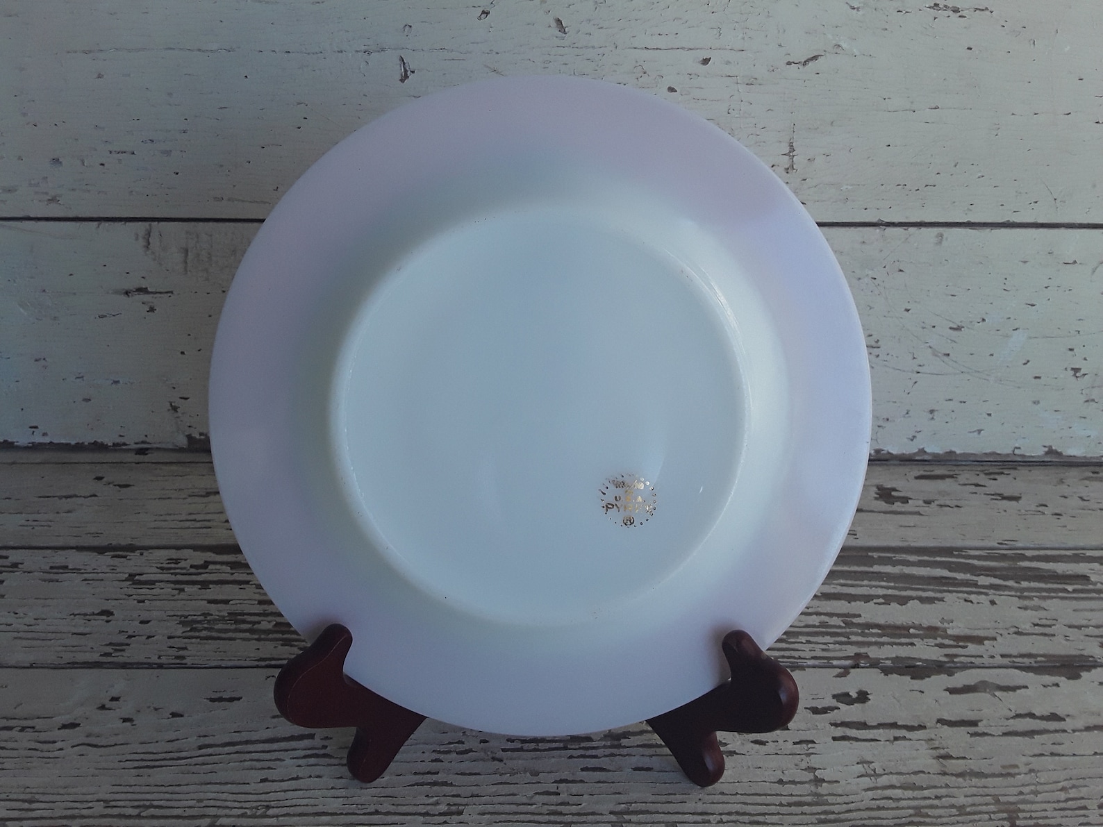 Vintage Pyrex Coral Band /gold Trim Plate Vintage PYREX - Etsy