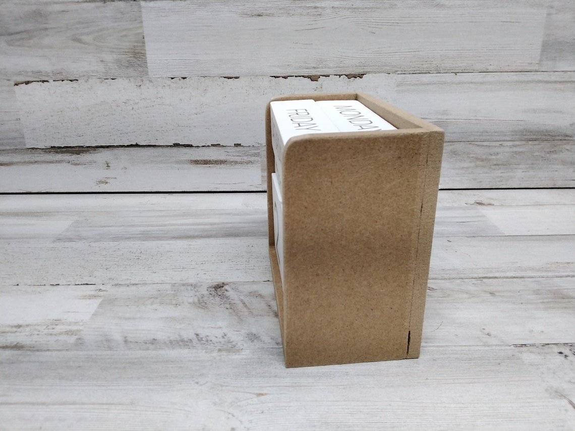 Wooden Block Perpetual Calendar Set / Desk Calendar Set / Tier - Etsy