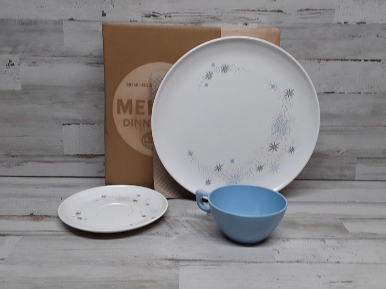 Vintage Melmac Dinnerware / NOS 3 Piece Setting / Melmac | Etsy
